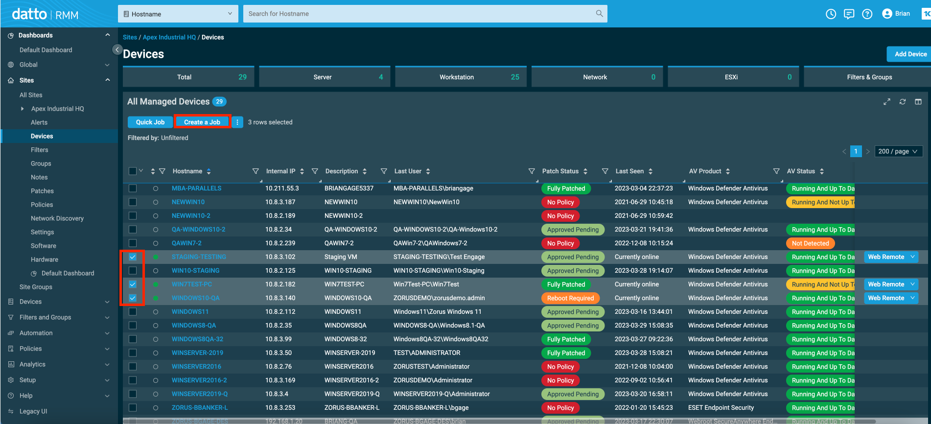 Datto RMM Zorus Agent Deployment